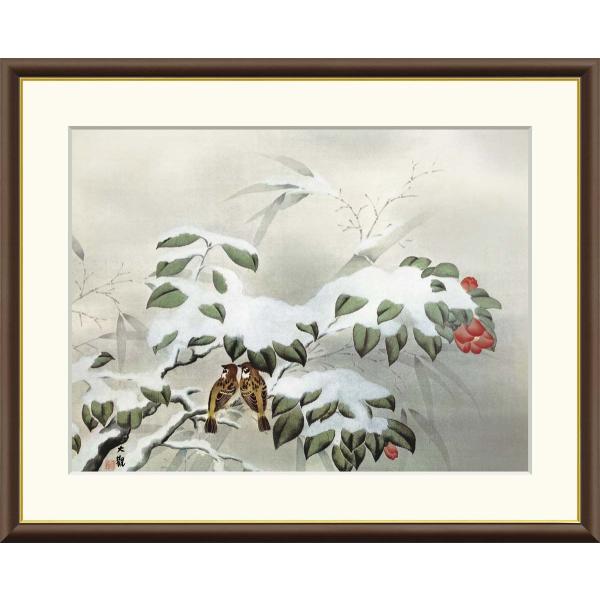 サイズ：42x34cm素材：・樹脂製・金装飾付・新絹本 （制作元オリジナル絵画用絹紙）・マット・ひも保証：10年間品質保証書付きアートフォト・水彩画・リーフパネル・風景画などの絵画・アートフレーム、フォトフレームなどをインテリアとしてお部屋...