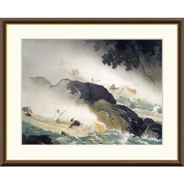 サイズ：52x42cm素材：・樹脂製・金装飾付・新絹本 （制作元オリジナル絵画用絹紙）・マット・ひも保証：10年間品質保証書付きアートフォト・水彩画・リーフパネル・風景画などの絵画・アートフレーム、フォトフレームなどをインテリアとしてお部屋...