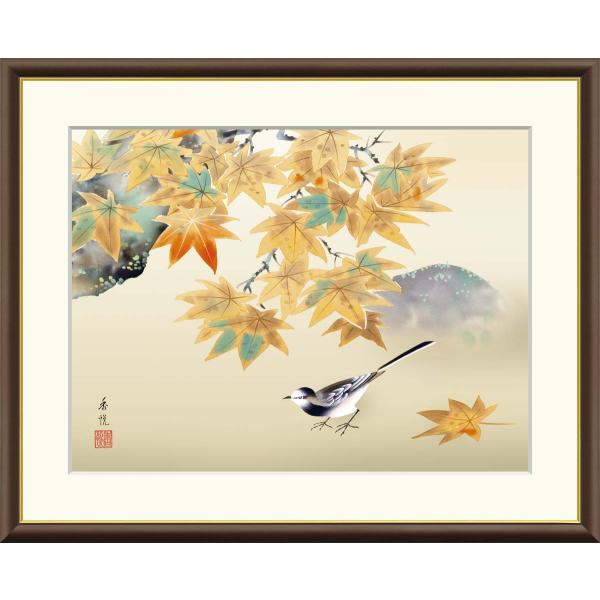 サイズ：42x34cm素材：・樹脂製・金装飾付・新絹本 （制作元オリジナル絵画用絹紙）・マット・ひも保証：10年間品質保証書付きアートフォト・水彩画・リーフパネル・風景画などの絵画・アートフレーム、フォトフレームなどをインテリアとしてお部屋...