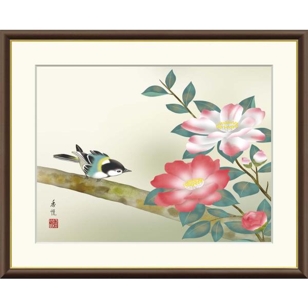 サイズ：61x49.5cm素材：・樹脂製・金装飾付・新絹本 （制作元オリジナル絵画用絹紙）・マット・ひも保証：10年間品質保証書付きアートフォト・水彩画・リーフパネル・風景画などの絵画・アートフレーム、フォトフレームなどをインテリアとしてお...