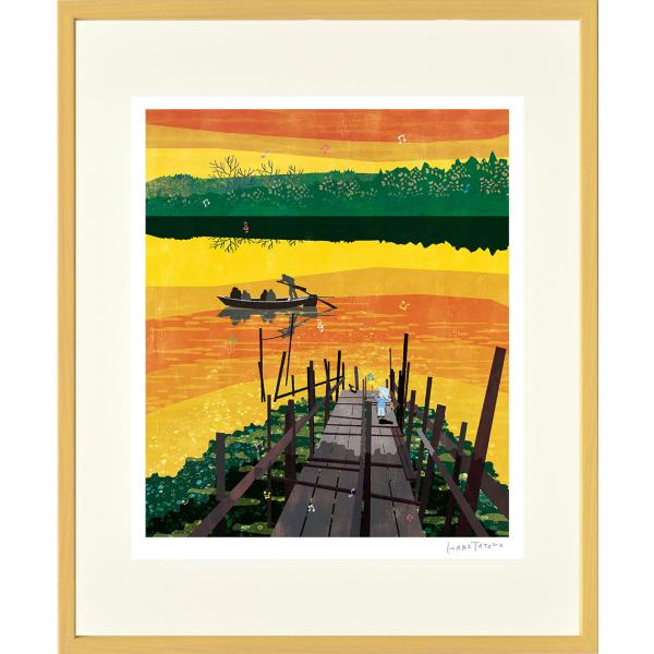 【仕様】サイズ：365x440x25mm重さ：1200g材質：天然木・ガラス・ＭＤＦ・　紙特徴：吊金具仕様：ヒモ特記事項限定生産品です。突然の品切れにより作品をご用意できない場合もあります。その際はご容赦ください。▼詳細は以下商品説明をご覧...