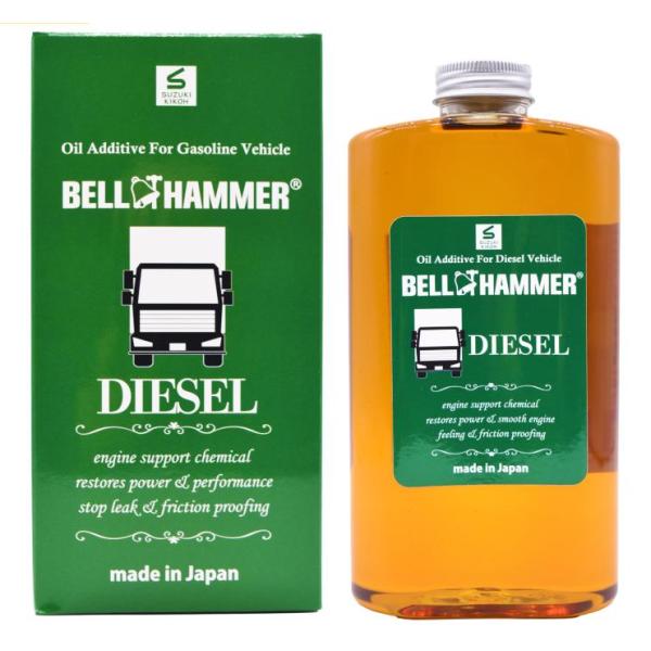 商品名：添加剤 エンジンオイル添加剤 ベルハンマー ディーゼル 450ml 燃費向上 エンジン保護 静音 スズキ機工 Bhdi01「奇跡の潤滑剤」ベルハンマーシリーズのディーゼル車専用エンジンオイル添加剤です。極圧性ではない滑り潤滑で、2種...