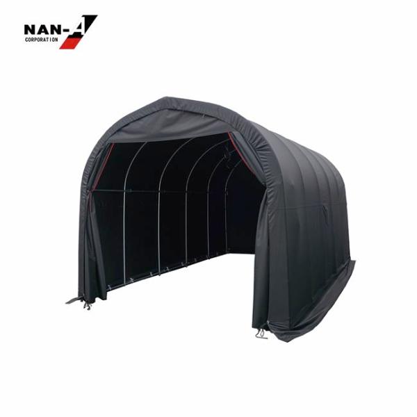 「正規品」日本製南栄工業[本体] 間口2.5m 奥行4.0m 高さ2.45m主な特徴●オックスフォード300D生地耐久性が高く、雨・風・紫外線に強い。●天後幕一体式＋前幕の2幕構成取り付けが簡単でフィット感が高い。●埋め込み式で高い安定性脚...