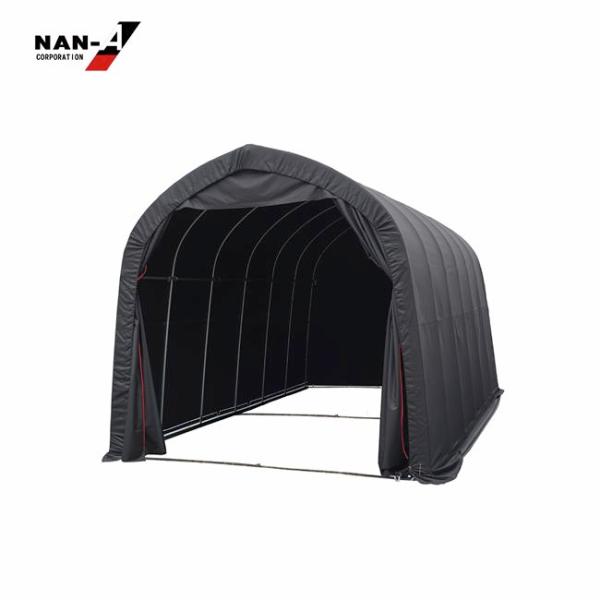 ★送料無料のお店です！※メーカーから直送（代引き不可）※東北・北海道・沖縄・離島は別途運賃※日曜・祝日配達不可「正規品」日本製　南栄工業[本体] 間口2.7m 奥行4.8m 高さ2.4m  ●ベース式で舗装面にも設置可能埋め込み不要で、移設...