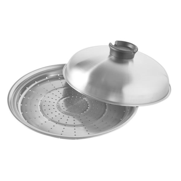 ★送料無料のお店です！日本製「正規品」アーネスト株式会社お手持ちのフライパンや鍋にのせるだけで、本格的な蒸し料理ができるステンレス製のスチーマーです。フライパンや鍋にお湯を沸かし、食材をのせたスチーマーを乗せて蓋をするだけ。金属加工の町、新...