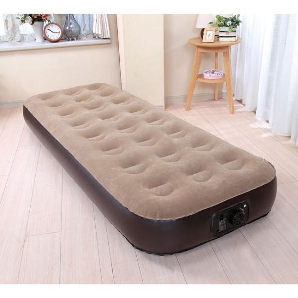 ★送料無料のお店です！※メーカーから直送（代引き不可・沖縄離島は送料別途）「正規品」谷村実業便利な電動ベッドです。約1〜2分で簡単に膨らむ。エアー3層立体構造で、頭部分は少し分厚くなっているため、しっかり体を預けて休めます。本体を電源に差し...