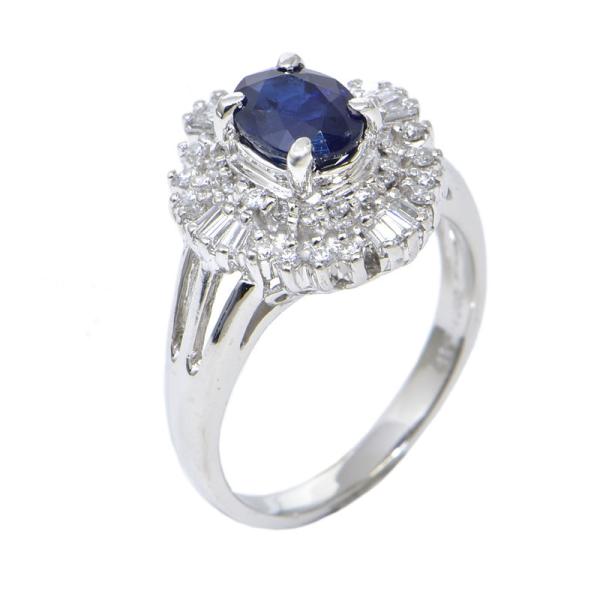 商品番号：c240400053908ブランド名：ノーブランド商品名：1.19ct 天然 ブルー サファイア リング型番：サイズ：9号 アーム幅2.0mm〜4.2mm モチーフ12.8mm×14.2mm刻印：S1.19 Pt900 D0.35...