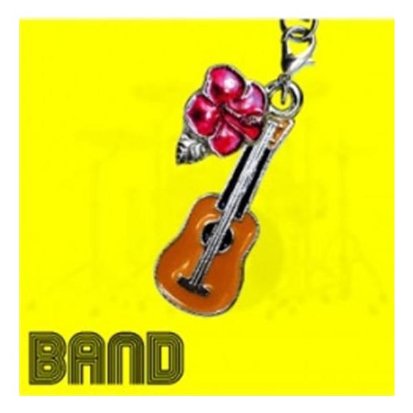 ポーチやバッグなどに取り付けて、いつでも楽器と一緒に。ハイビスカスのチャームもかわいい、大人気のストラップです。全長：約90mmパーツのみ：約20mm