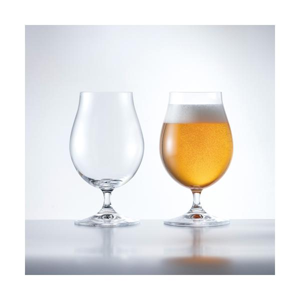 チューリップ型のグラスは世界中でもっともポピュラーな形の一つです。グラスの縁まで満たさずに、半分まで注いだ状態でお飲みいただくと、ビールの風味と味わいを最大限にお楽しみいただけます。●グラス（約高さ15.5×口径6.3cm、容量約440ml...
