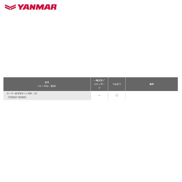ヤンマー｜YANMAR＜あぜ切りアタッチメント＞耕運機オプション YK450MR/650MR/750MR用 スーパーあぜ切セットMR・UV 7S0027-32000｜法人様限定 | AZTEC ...