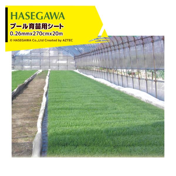 ●プール育苗用シート●耐久性抜群！規模に合わせてラインナップを充実！・サイズ：厚さ0.26mmx幅270cmx長さ20m・材質：ポリエチレン●プール育苗の利点・水やり作業が簡略化されて管理が楽になります。・一括管理するので水やりにムラも自然...