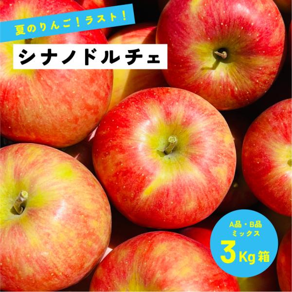 【発売日：2026年09月01日】甘みと酸味、両方の相乗効果による重厚な味わいが楽しめます。歯応えのある果肉の食感も相まって食べ応え抜群のりんごです。■安曇野産　シナノドルチェ　A品B品ミックス・家庭用も入るので、少し形が悪いもの、サビ、き...