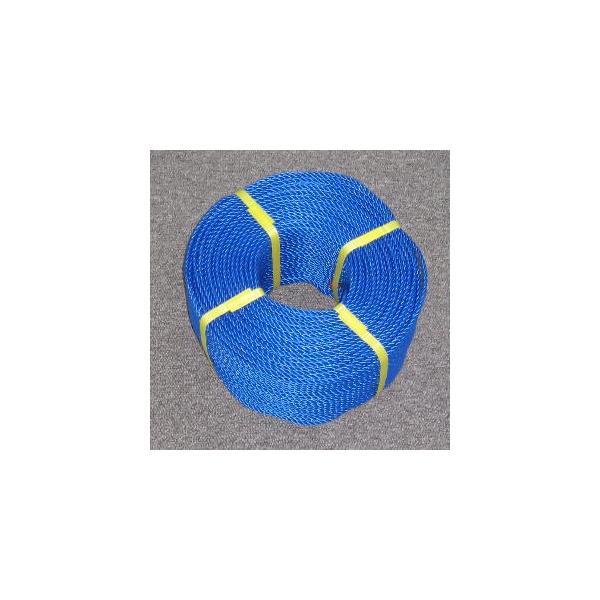 一般的な三ツ打ポリロープです。テント張り・物干し用・仕切り用などにもご利用ください。