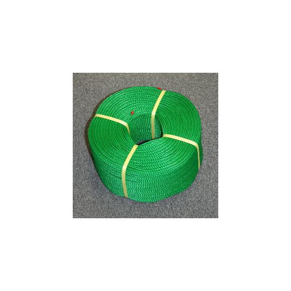 一般的な三ツ打ポリロープです。テント張り・物干し用・仕切り用などにもご利用ください。