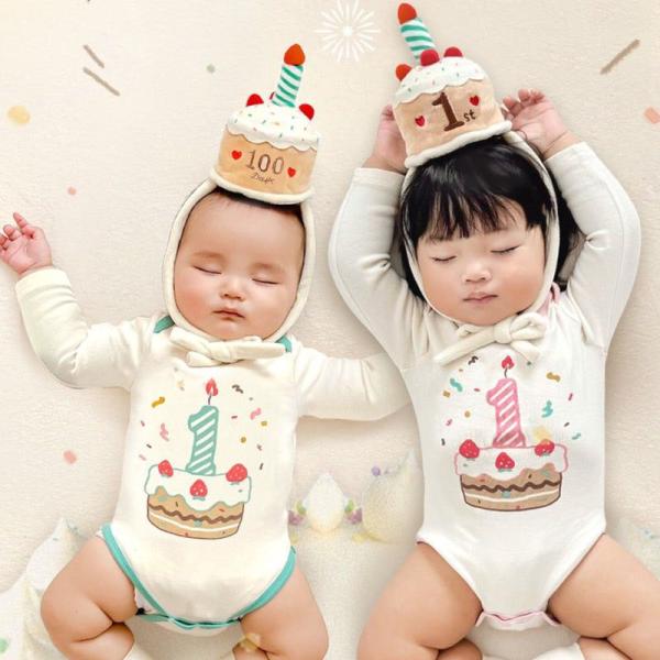 ■商品名：プティケーキハット☆☆お☆すすめポイント☆☆☆▼プティケーキハットは、100日1歳のお祝いにぴったりのかわいらしい帽子です。▼丁寧に作られたこのハットは、記念撮影に最適で、特別な日の思い出をより一層引き立てます。▼出産祝いのギフト...