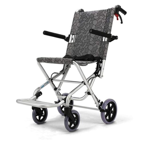 超軽量 折り畳み 車椅子 軽量型車椅子 携帯式車椅子 お年寄りや子供向け 正味重量6.9KG 飛行機持ち込み可 収納カバン付き
