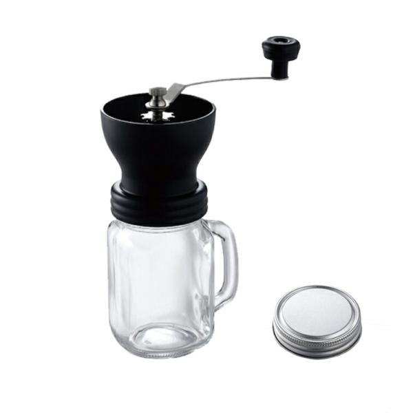 商品仕様      サイズ：192×88×241ｍｍ      材質：ポリプロピレン、ガラス、18-8ステンレス、セラミック（刃）、ブリキ、ポリ塩化ビニルここに注目・手動のコーヒーミルは音や香りを堪能できます豆を挽く時間も楽しめます。・キャ...