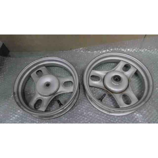 ■■クレアスクーピー　AF55-1312xxx　の　ホイールセット■■ 中古品です、画像をよく見て御判断下さい。<br><br>車体番号AF55-1312xxx　より外しました。<br><br&gt...