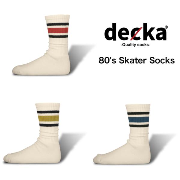 decka デカ スケーターソックス ミドルレングス 80’s Skater Socks 80's Skater Socks  1st Collectiondeckaが定番で作り続けている80's スケーターソックス。スケーターが一つのカル...