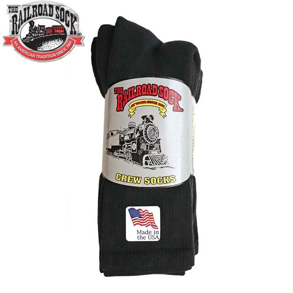 1901年より続くアメリカの老舗ソックスブランド、 RAILROAD SOCKのベーシックなクルーソックス。素材は8コットン70％ ナイロン28％ スパンデックス2%で伸縮性の高いソックスに仕上がっています。程良い締めつけはビジネス対応もで...