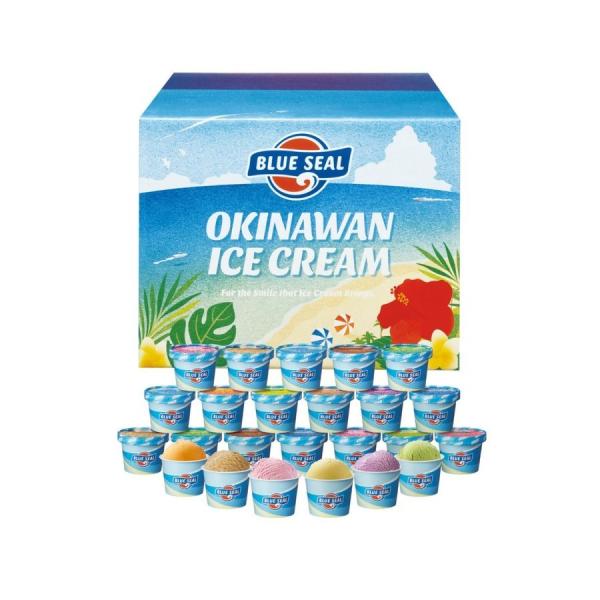 沖縄のアイスといえば「ブルーシール」。沖縄に行けば必ず食べるアイスがブルーシールです。2019年4月リニューアルして発売された商品です。沖縄県産素材を使用したフレーバーと南国素材を使用したフレーバーの12種類が味わえるセットです。【内容】1...