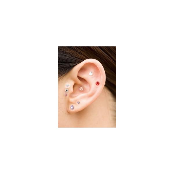 セルフでも人への施術も可能な耳つぼをマスター出来る通信講座です。耳つぼジュエリーはファッションとしても価値がありますが、内側の金属粒が耳のつぼ刺激をすることによって、美容やダイエット・疲れた部位等に働きかけます。高級クリスタルのストーンを使...