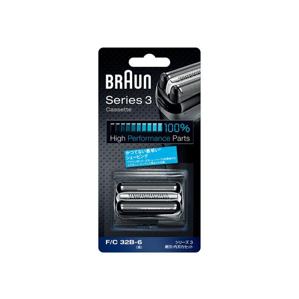 メーカー名:ブラウン BRAUN型式:F/C32B-6JAN:4210201115731シリーズ3用・長く快適にお使いいただくために、ブラウンでは、シェーバーの網刃と内刃を約18ヶ月ごと*に交換することをお勧めしています。毎日、完璧な剃り心...