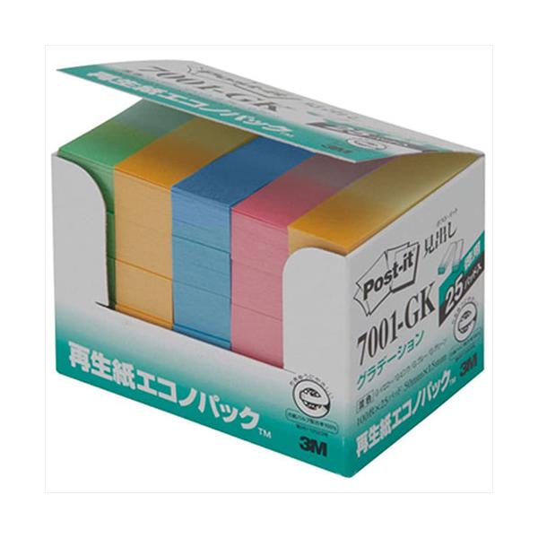 ポストイット再生紙エコノパック 見出し