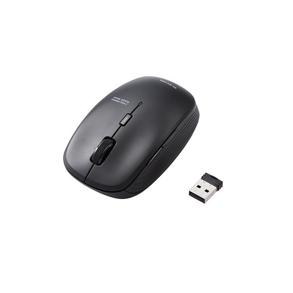 日々のパソコン操作に安心をプラスする抗菌仕様! ネットの閲覧などに便利な「進む」・「戻る」ボタンが付いた5ボタンワイヤレスBlueLEDマウス。