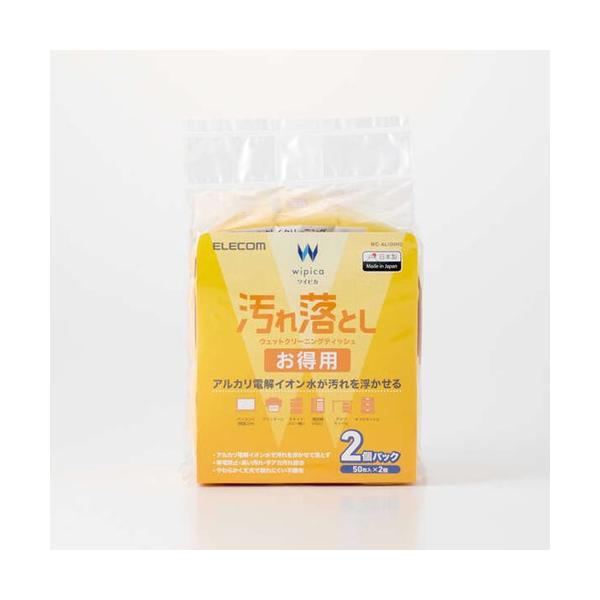 メーカー：ELECOM（エレコム）型番：WC-AL100H2JAN：4549550370479■商品説明■●アルカリ電解イオン水の力で、皮脂汚れや指紋、ホコリをしっかり拭き取るウェットクリーニングティッシュです。●アルコールを配合し、デスク...