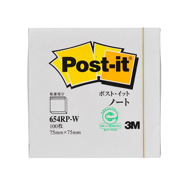 ポストイット再生紙 ノート ホワイト