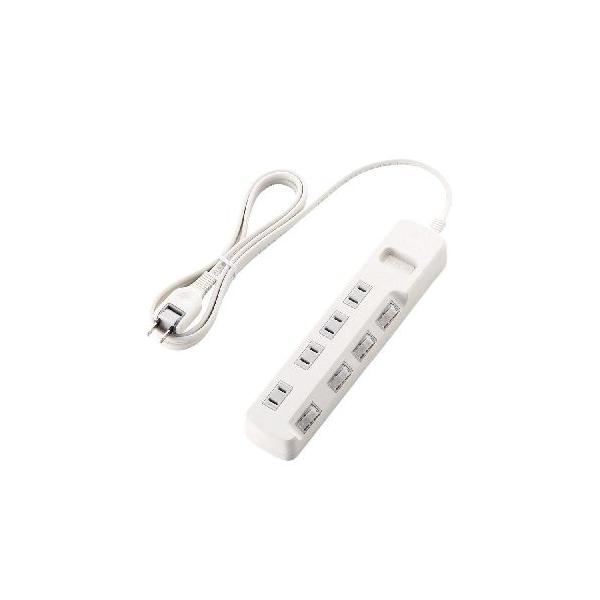 接続機器ごとにON/OFFでき、待機電力を個別に節約できる個別スイッチが付いた省エネタップです