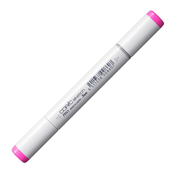 色番：Fluorescent Pink フローセント ピンク FRV蛍光ピンク。本数：1本成分　アルコール染料インクデザイン、イラスト、アートなどジャンルを問わず多くのプロにも愛用されているマーカーペン。全358色のコピックスケッチは、コピ...