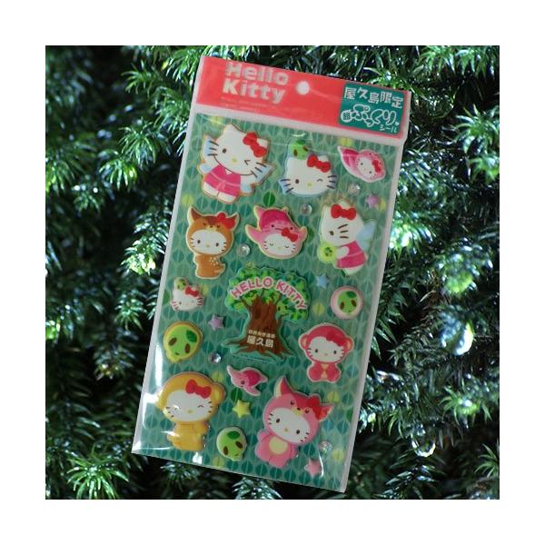 HELLO KITTY YAKUSHIMA　超ぷっくりシール《商品詳細》【サイズ】22.8cm×11.5cm【材　質】本体に塩化ビニル樹脂を使用しております。