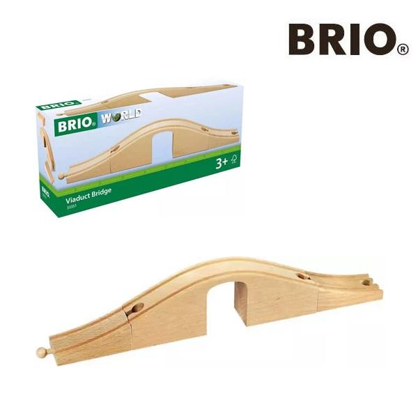 品番: 33351品名: 陸橋対象年齢 3才以上仕様：橋の上と下を通れるBRIO定番の陸橋です。長さ360mm。2014年より、BRIOの木製玩具には、FSC森林管理認証を受けた木材のみを使用しています。パッケージ：208×45×90(mm...