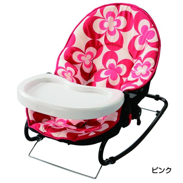 対象年齢：新生児〜15kg(3歳頃)まで カラー/柄：dinkyグリーン、dinkyピンク サイズ 【テーブル取付時】背もたれを倒した時/幅45ｘ奥行87ｘ高さ34cm背もたれを起こした時/幅45ｘ奥行80.5ｘ高さ63cm【本体のみ】背も...