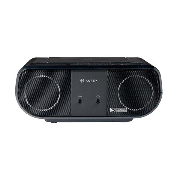 東芝 CDラジオ CDプレーヤー Bluetooth対応 AUREX(オーレックス) TY-ANC1(K)ブラック・厚みのある高音質再生を可能にする密閉型ネオジウムスピーカー搭載・Bluetooth機能搭載・コンパクトなポータブルサイズ・レ...