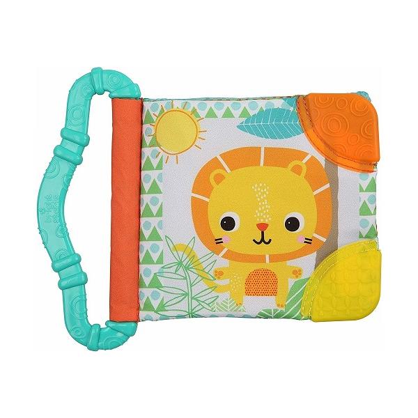 ■カサカサ音、歯固め、布絵本３つの機能を持つおもちゃ。■表紙、裏表紙のほかに中に１ページあります。■対象年齢/3か月〜■安全基準/CE、ASTMF963、食品衛生法■ご使用前及び汚れた場合には、　中性洗剤を薄めた水または清潔な水でかたく絞っ...