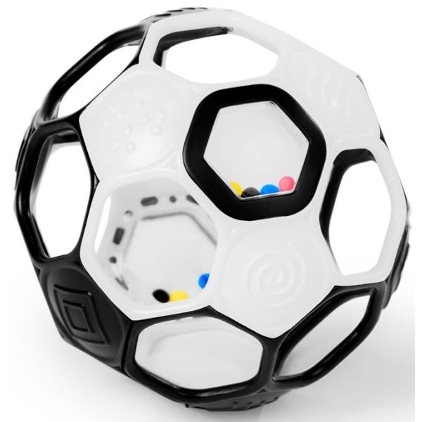 ★握りやすいボール型ラトルに　サッカーボールデザインが登場！★年齢を選ばずに遊べ、握っても元の　形に戻る不思議なボール。★このボールは網目が細く、柔らかく、　赤ちゃんでも握りやすいのが特徴です。★汚れもすぐに落とせるので、　お砂場やお風呂、...