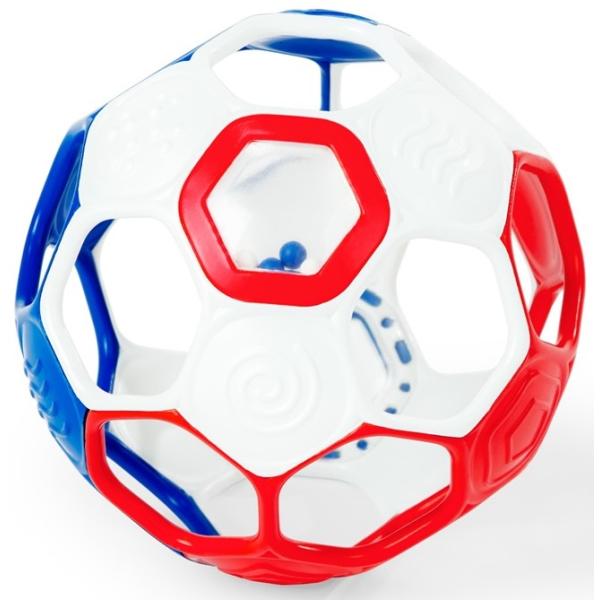 ★握りやすいボール型ラトルに　サッカーボールデザインが登場！★年齢を選ばずに遊べ、握っても元の　形に戻る不思議なボール。★このボールは網目が細く、柔らかく、　赤ちゃんでも握りやすいのが特徴です。★汚れもすぐに落とせるので、　お砂場やお風呂、...