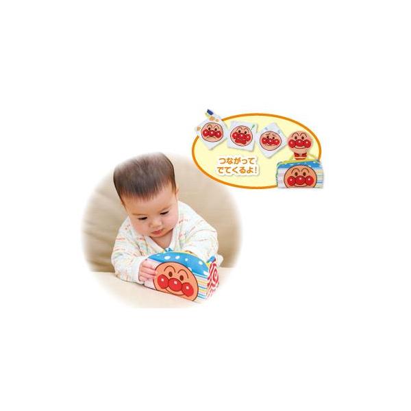 ★赤ちゃんが大好きなティッシュ遊びを、　どこでも、何度でも！「つかむ」「ひっぱる」「つまむ」　「いれる」など両手を使った遊びが満載です。★手洗いOK★遊び方冊子付き★対象/6ヶ月頃〜★発売元/株式会社バンダイアンパンマン玩具【アンパンマン】