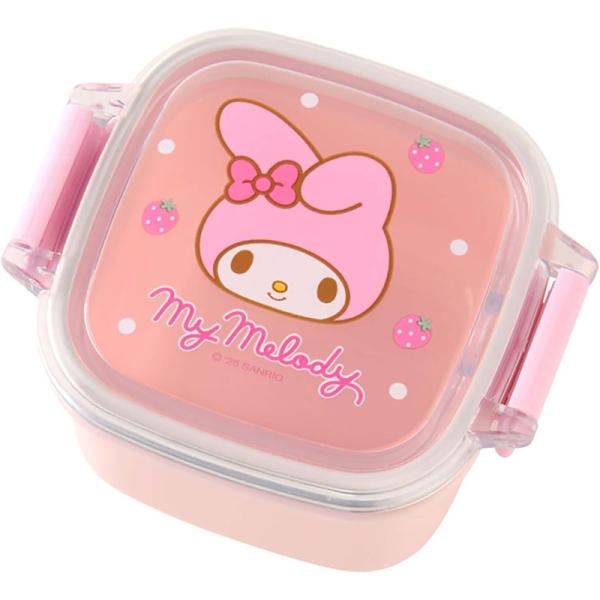 ★幼稚園、保育園、遠足にも大活躍〜♪♪　デザートケースとしてはもちろん、　保存容器としても使えます★お名前シール付き★商品サイズ/幅90mm×奥行75mm×高さ55mm★材質・フタ/AS樹脂・本体/ポリプロピレン・止め具/ABS樹脂・パッキ...