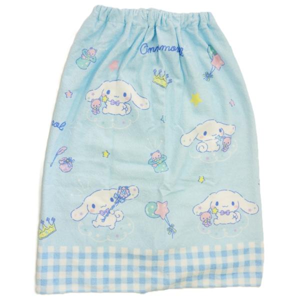 ★キャラクタースナップ付タオル　ゴムとスナップが付いているので、　ポンチョやスカートとしてお使い頂けます。★サイズ/たて70cm×よこ115cm★素材/綿100％★原産国/ベトナム★発売元/株式会社サンリオラップタオル　キッズ　70cm子供...