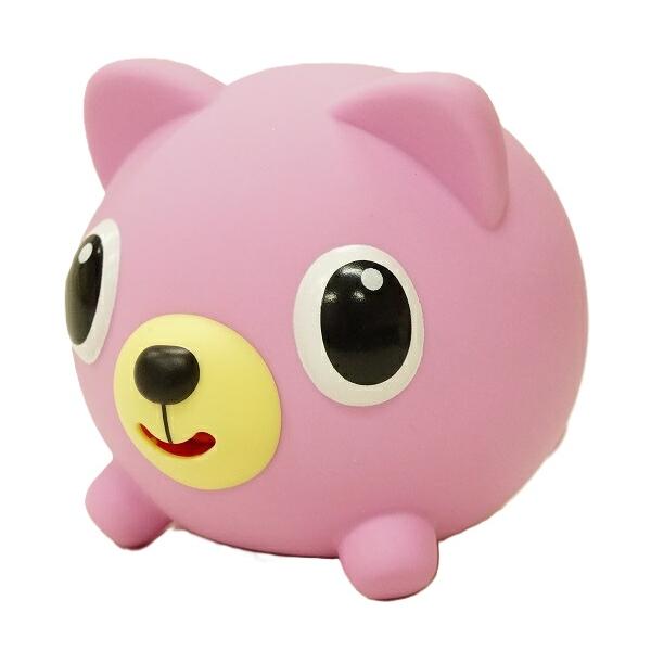 ★おしゃべり動物ボール★非常に柔らかい素材でできていて、　小さなお子様でも簡単に遊べます。★ボールを押すとほげ〜とか、　意味不明な言葉を発します。★電池不用★大きさ/直径約11cm★対象/1歳半頃〜★発売元/株式会社サンスマイル