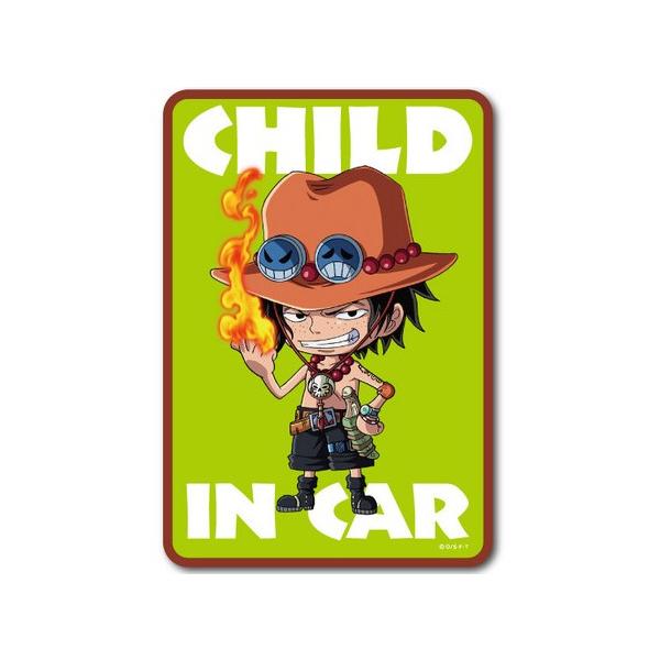 ★大人気！ワンピースのベビーインカーステッカーです　ワンピースファンにプレゼントも良いですね。★外側から貼れるステッカーでスモークガラス車にも最適★耐水、対光性のある塩ビ素材のステッカーです★セーフィティサイン★外貼りタイプ★サイズ/W10...