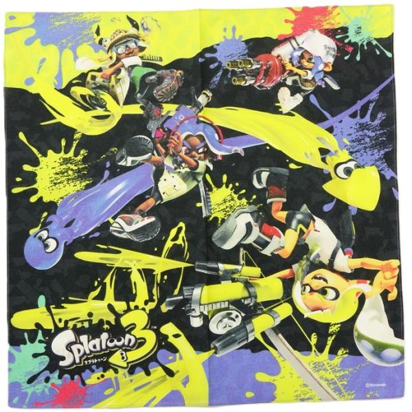 ★ランチクロス　お弁当箱包みにも、ランチョンマットとしても　お使いいただけます。★サイズ/約４３×４３cm★材質/綿１００％★日本製★発売元/株式会社サンアート【スプラトゥーン】