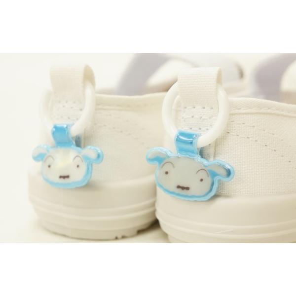 ★自分の靴がひとめでわかる　ライトに反射するリフレクター素材★靴や上履きバレーシューズなどの　かかとのループ部分に　リングを取り付けて使用します★裏面には名前も書くことができます★サイズ/リング部分含む全長約4.2cm★材質/非フタル酸塩ビ...