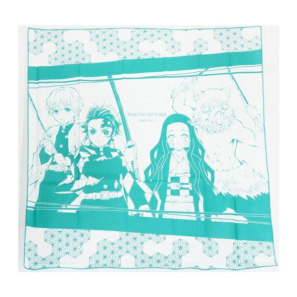 ★週刊少年ジャンプで大人気！　吾峠呼世晴が原作を務める大人気漫画「鬼滅の刃」★お弁当箱包みに。お弁当箱敷きに。★素材/綿１００％★製品サイズ/約52×52cm★日本製★発売元//株式会社オーエスケー