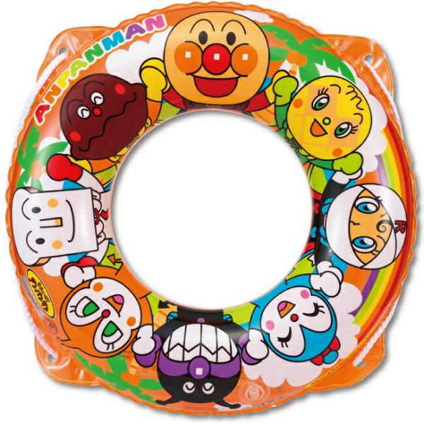 ★アンパンマンの50cmロープ付きうきわ★アンパンマンとなかまたちが、　手をつないでいる元気いっぱいのデザイン★空気栓は空気の抜けにくい、　ダブル弁の構造になっています★胸囲の目安/54cm★出来上がりの目安　W450×H100×D450m...