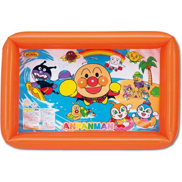 ★アンパンマンプール　キャラクタープール★おうちで水遊びができる長方形ビニールプール★ベランダになどにも、置きやすい長方形★アンパンマンとなかまたちの　元気いっぱいのかわいいデザイン。★空気栓は空気の抜けにくい、　ダブル弁の構造になっていま...